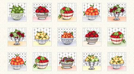 Tessuto Pannello Fancy Fruit – Idee Ago & Filo